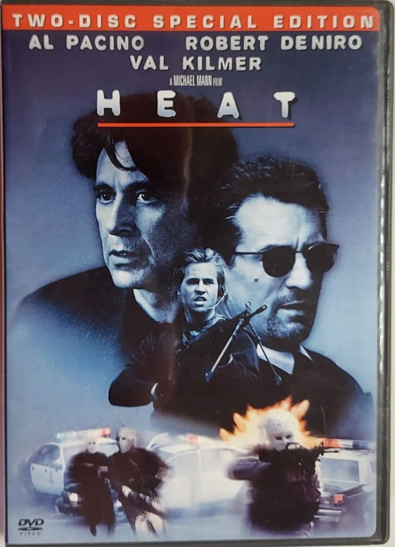 DVD 1995 Vintage Movie Titled Heat Starring Al Pacino, Ashley Judd, Val ...