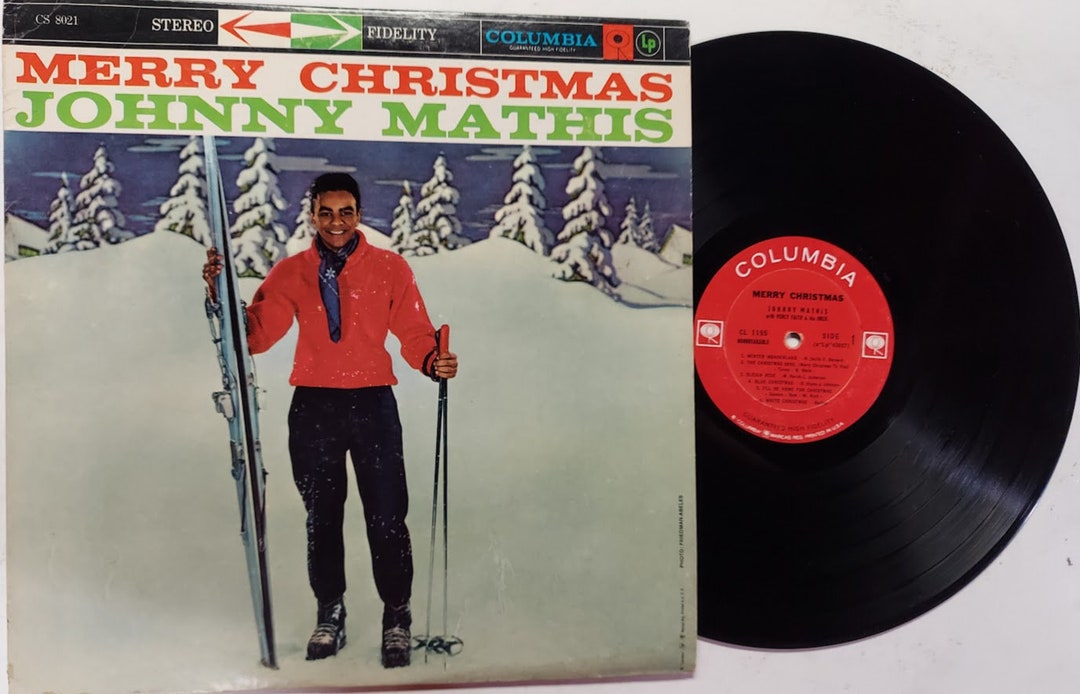 Vintage Vinyl Record Album by Johnny Mathis Titled Merry Christmas - Etsy