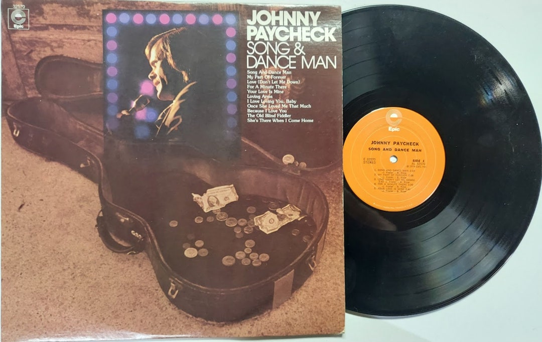 Vintage 1973 Vinyl Record Album by Johnny Paycheck Titled Song & Dance ...