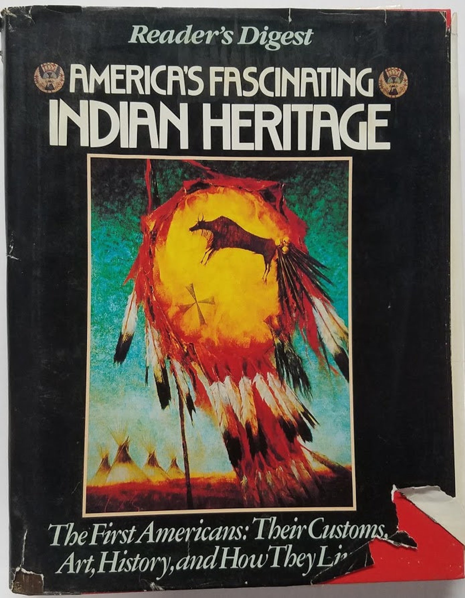 Vintage book hardcover titled Americas Fascinating Indian | Etsy