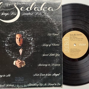Vintage Vinyl Record Album by Neil Sedaka Titled Neil Sedaka Sings His ...
