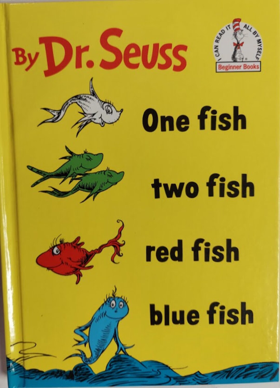 Hardcover Book 1988 Vintage Dr Seuss One Fish Two Fish Red Fish Blue - Etsy