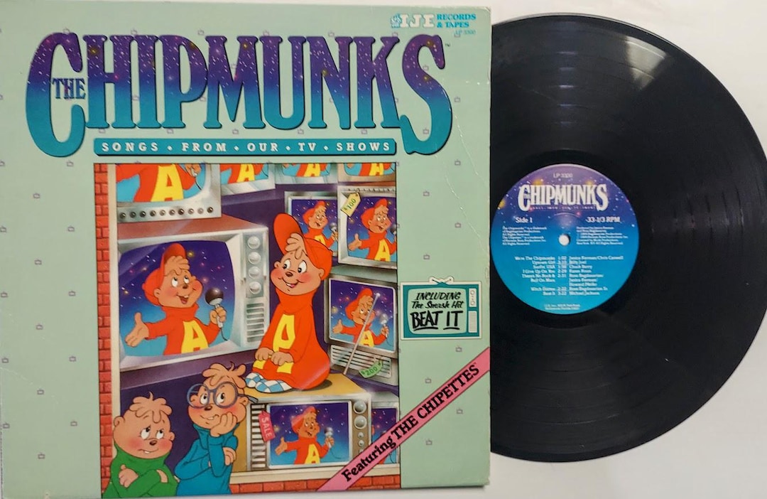 Vintage Vinyl Record Album by the Chipmunks Titled Songs From Our TV ...