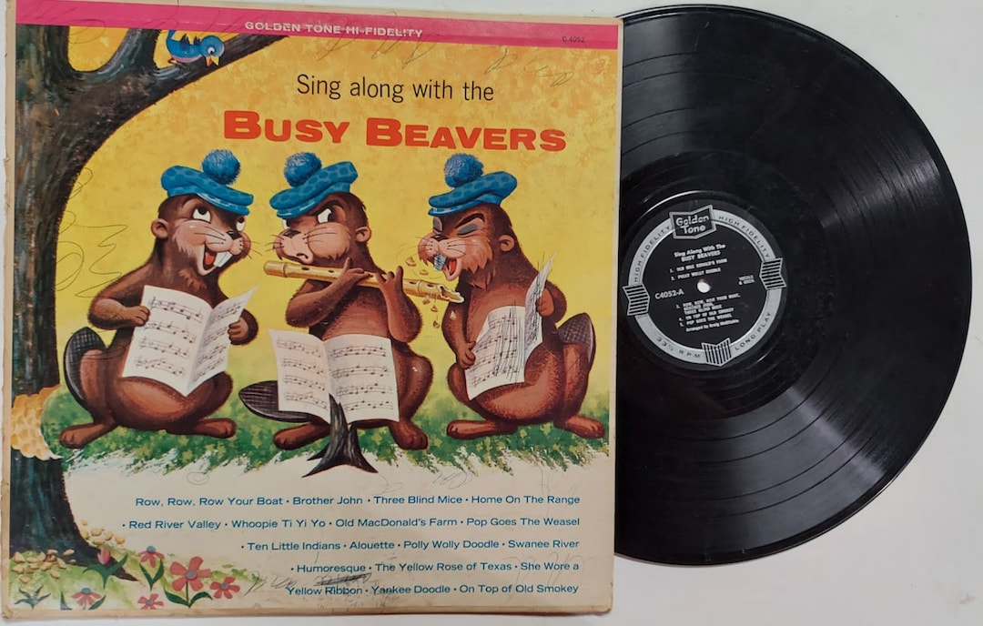 Vintage Vinyl Children's Record Album by Unknown Artist Titled Sing ...