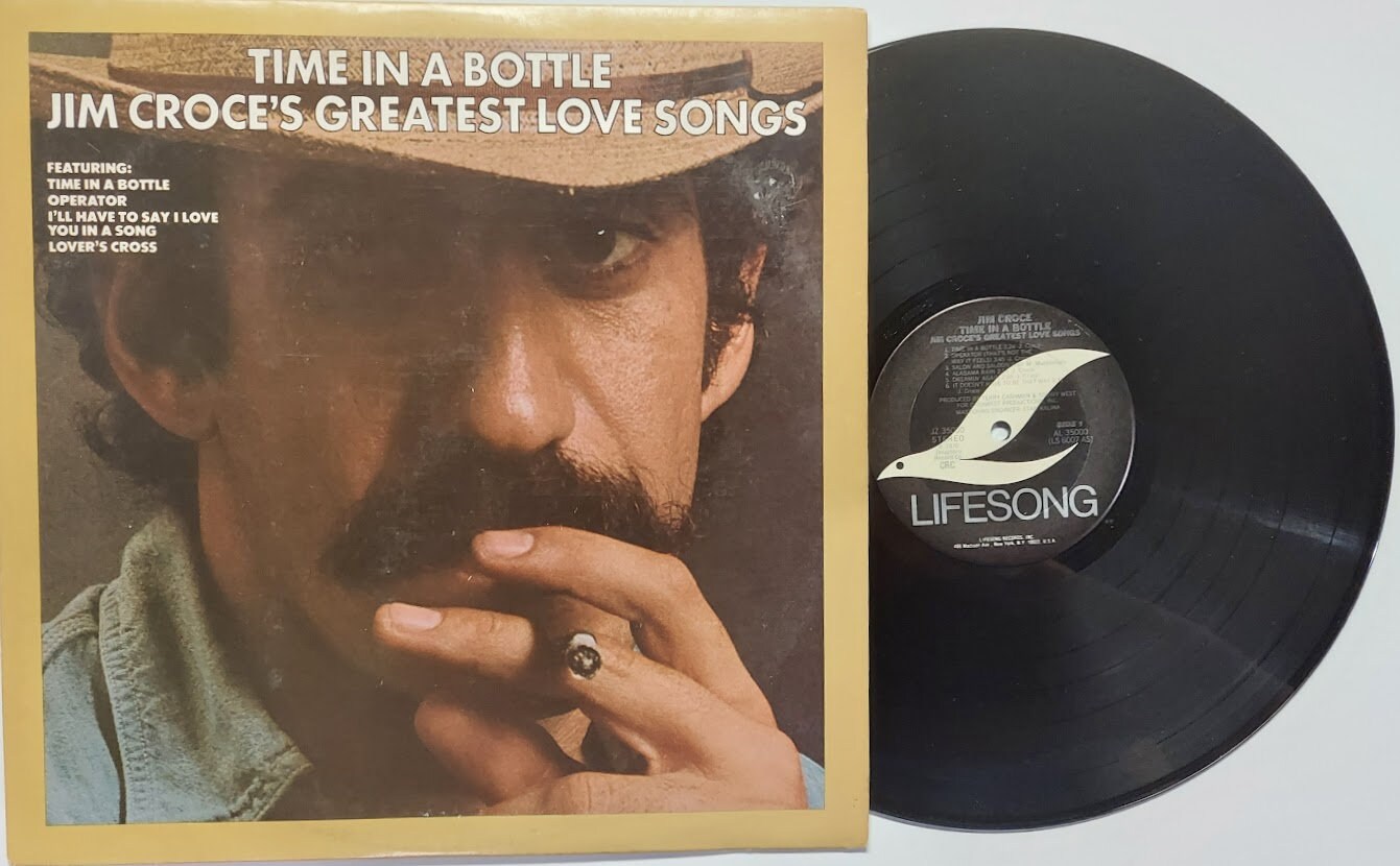 Vintage 1978 Vinyl Record Album by Jim Croce Titled Time in A Bottle ...