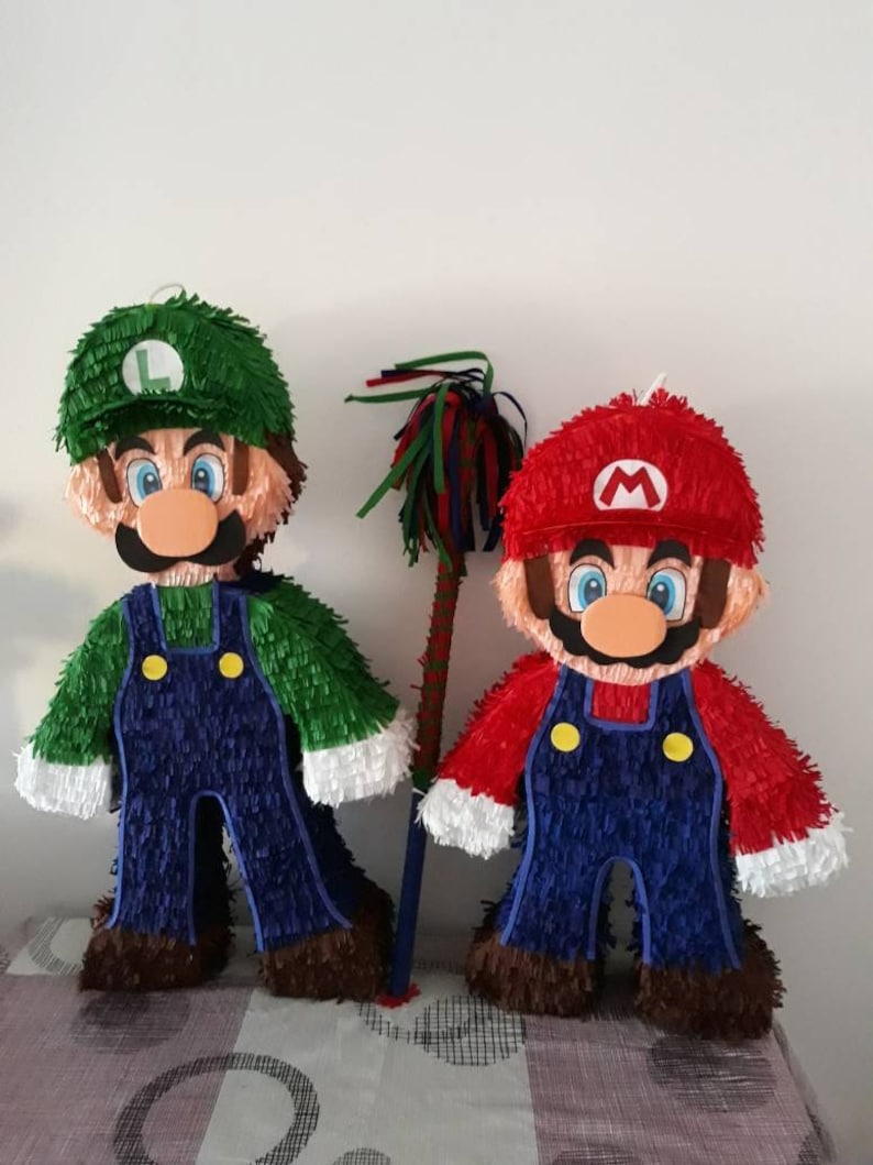 Piñata Mario Bros - Etsy España