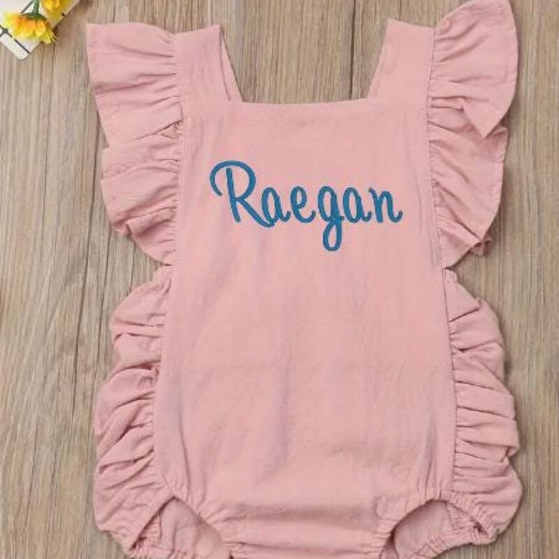 Baby Girl Ruffle Romper - Etsy