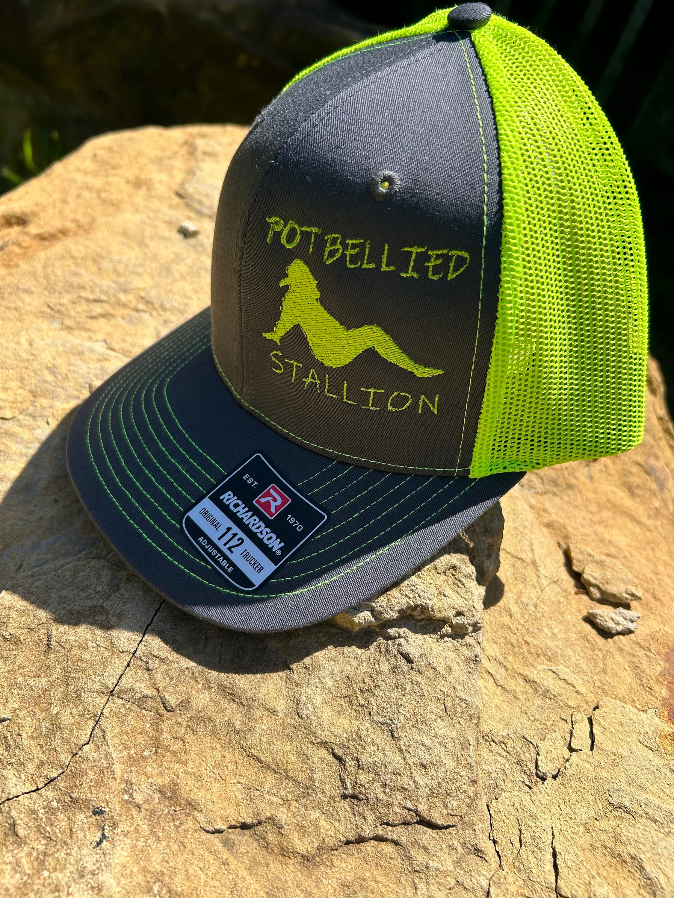 Potbellied Stallion, Richardson Hat, Embroidered Cap - Etsy