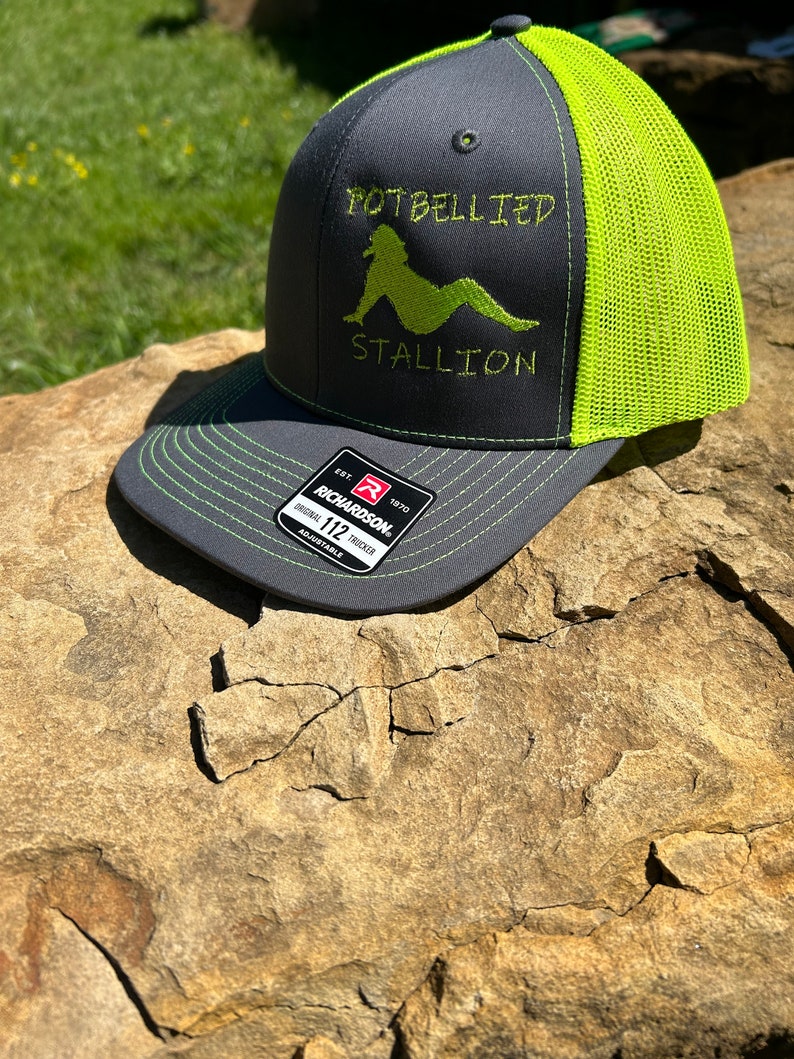 Potbellied Stallion, Richardson Hat, Embroidered Cap - Etsy