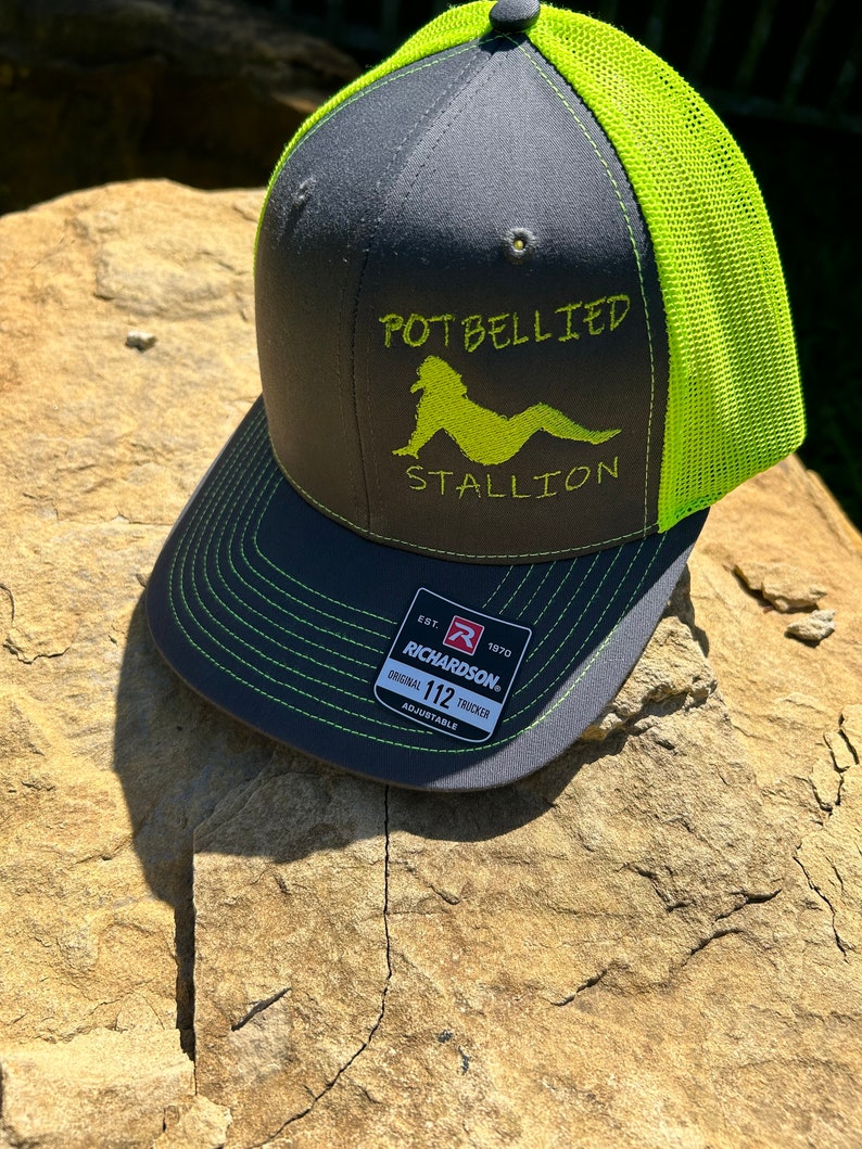 Potbellied Stallion, Richardson Hat, Embroidered Cap - Etsy