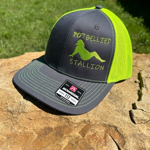Potbellied Stallion, Richardson Hat, Embroidered Cap - Etsy