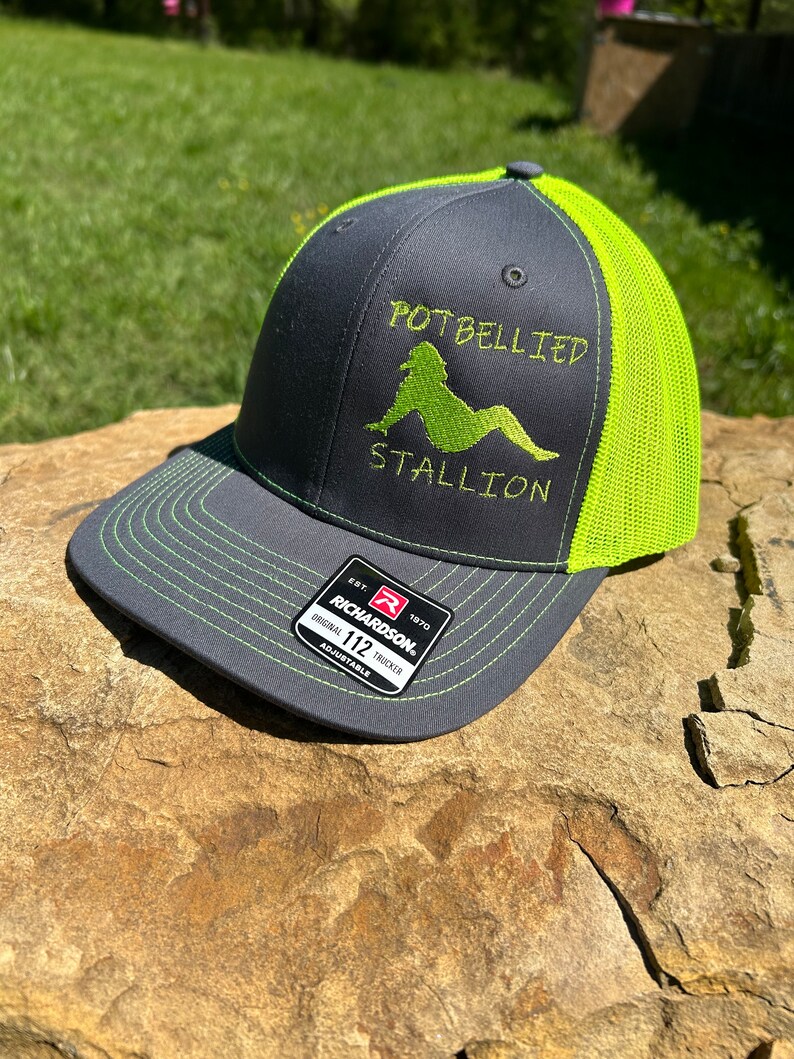 Potbellied Stallion, Richardson Hat, Embroidered Cap - Etsy