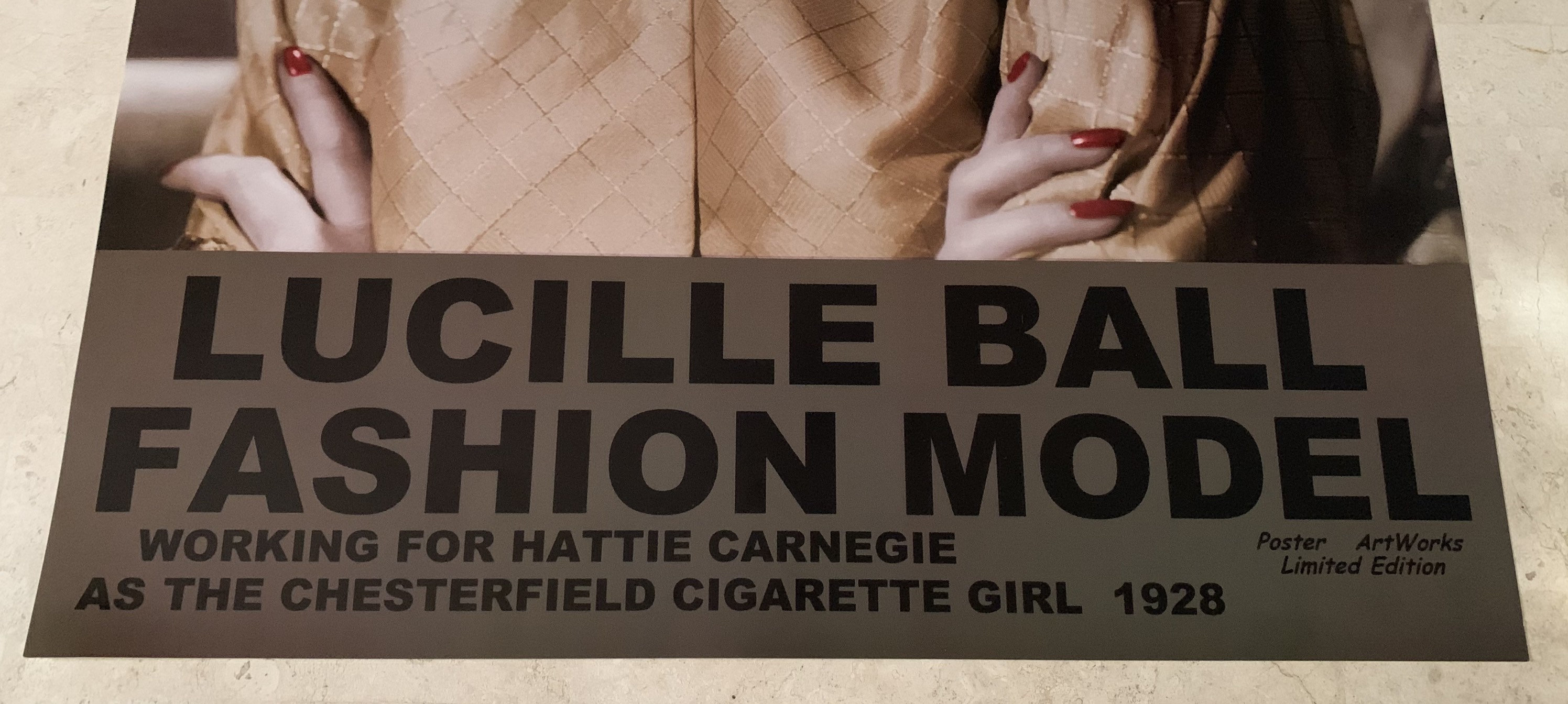 Lucille Ball As A Cigarette Model