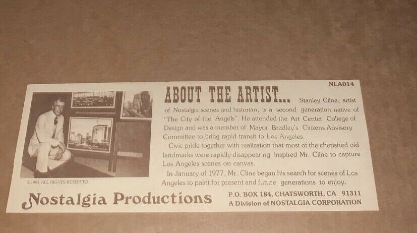 Vintage Stan Cline modern Los Angeles Signed Framed Print Lithograph - Etsy