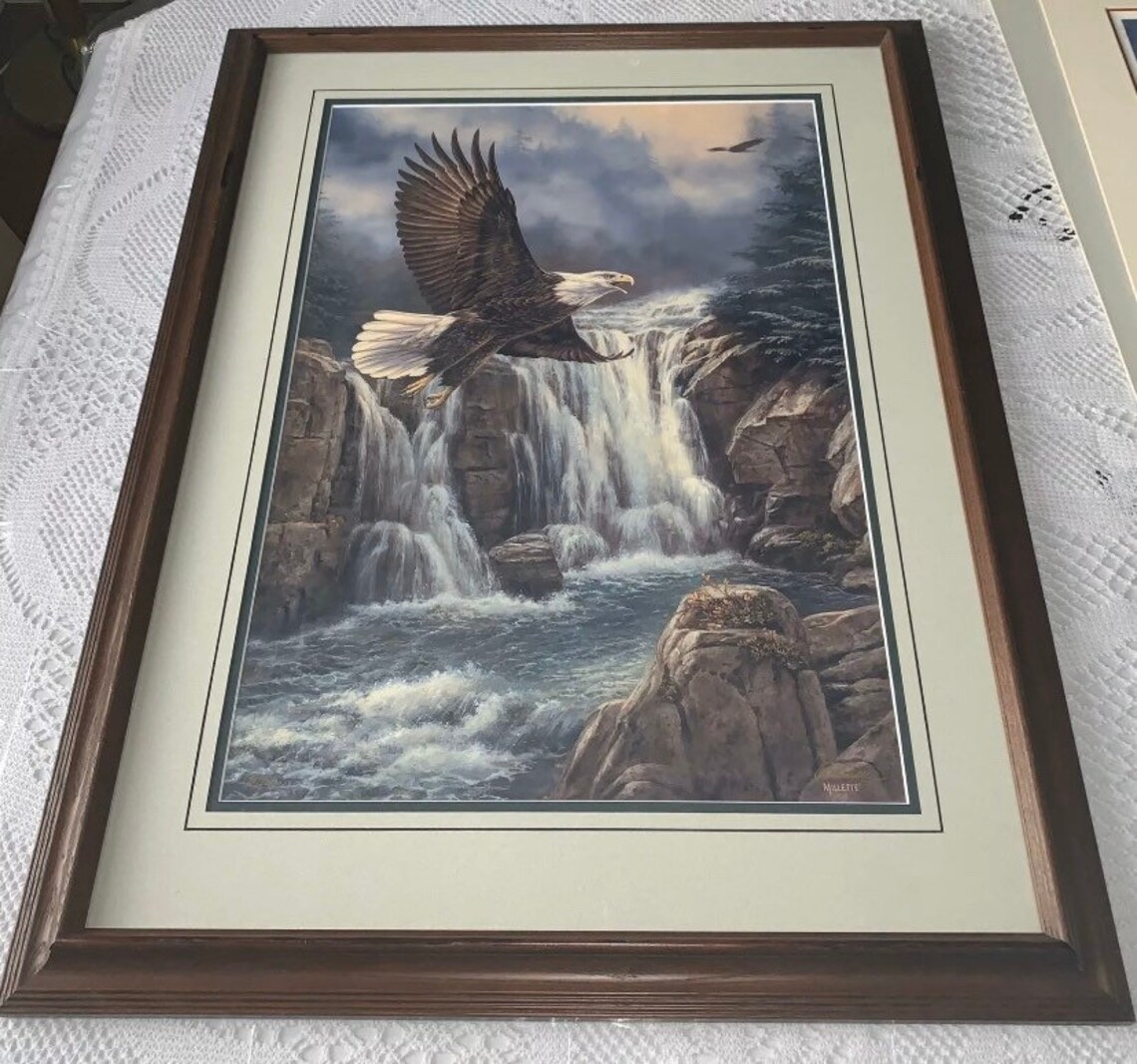 Rosemary Millette Signed Majestic Flight Bald Eagle | Etsy