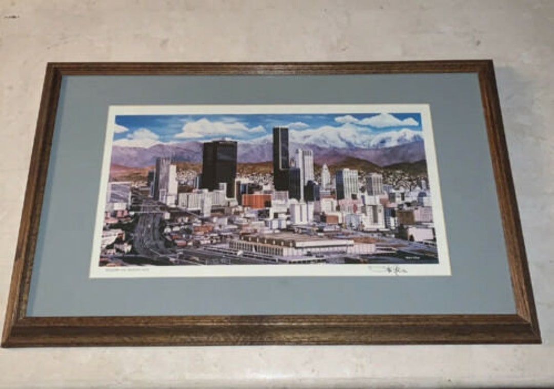 Vintage Stan Cline modern Los Angeles Signed Framed Print Lithograph - Etsy