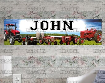 Tractor banner | Etsy