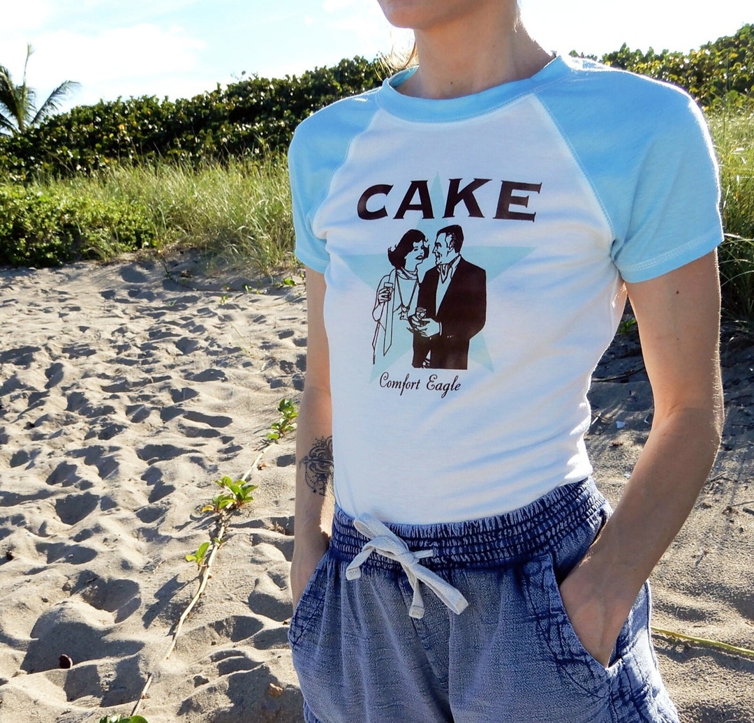 NEW IN Xsmall Retro Style Cake Comfort Eagle Album Cover Tee Top Short ...