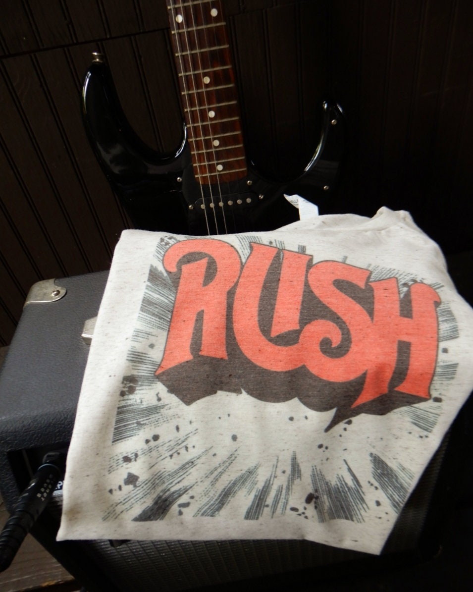 NEW IN Vintage RUSH Oatmeal Small Graphic T-shirt - Etsy