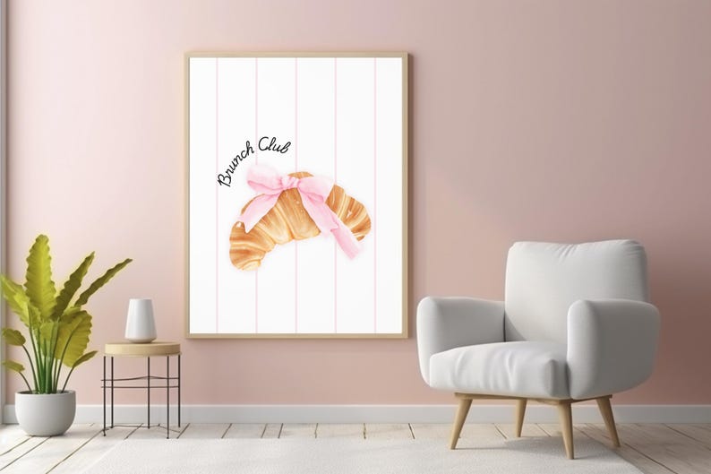 Brunch Club, Digital Download, Brunch Aesthetic, Kitchen Wall Art ...