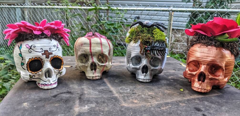 Halloween Skulls/3d Printed/halloween/sugar | Etsy
