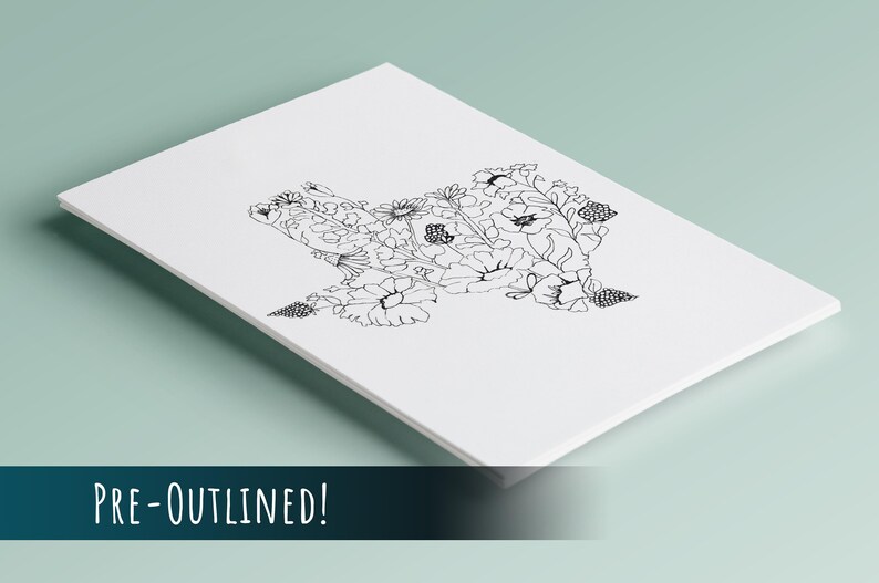 DIY KIT- Watercolor Piglet | Adult Paint Kit - Etsy