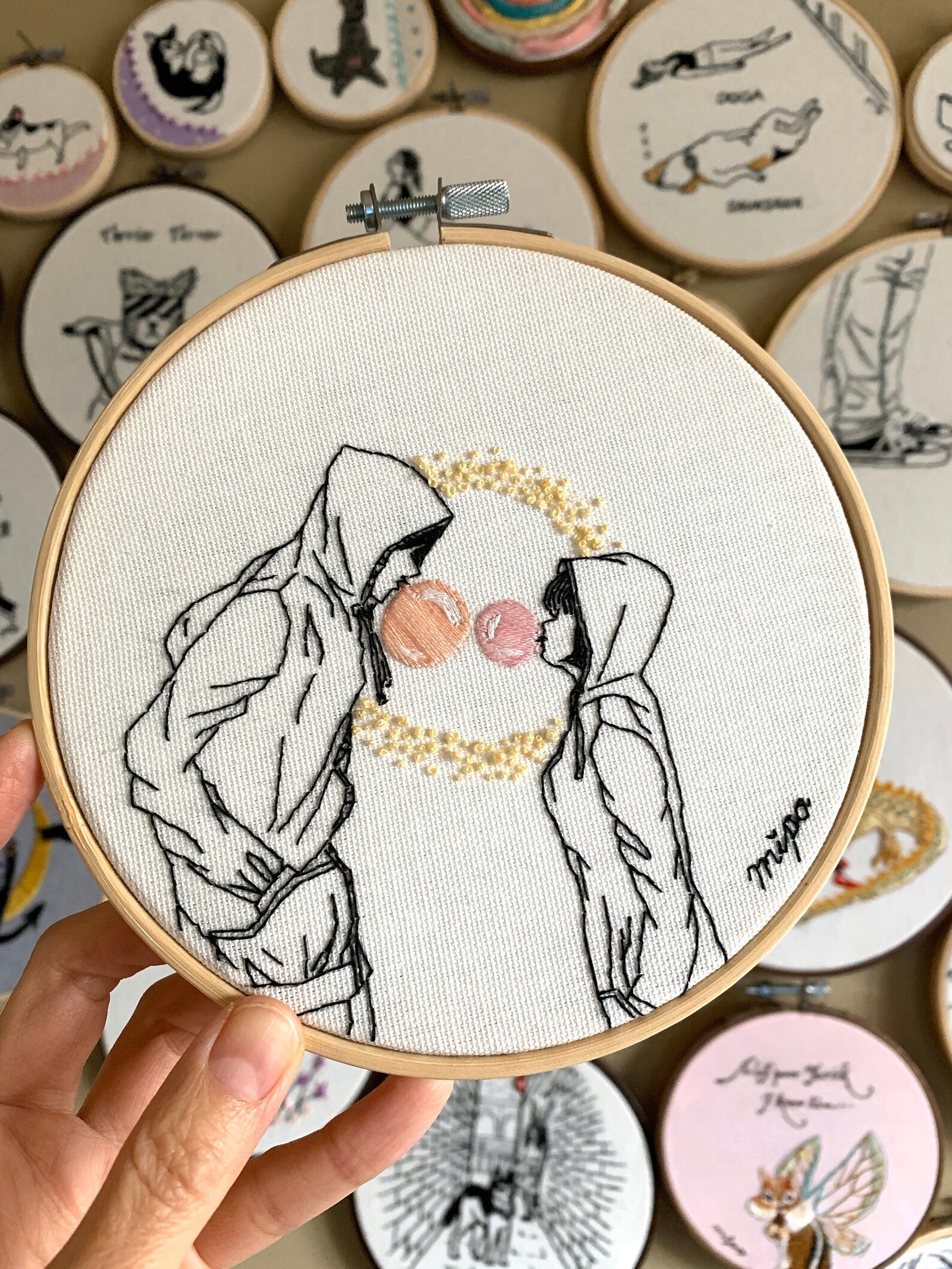 PDF Embroidery Pattern Couples Embroidery Modern Embroidery - Etsy