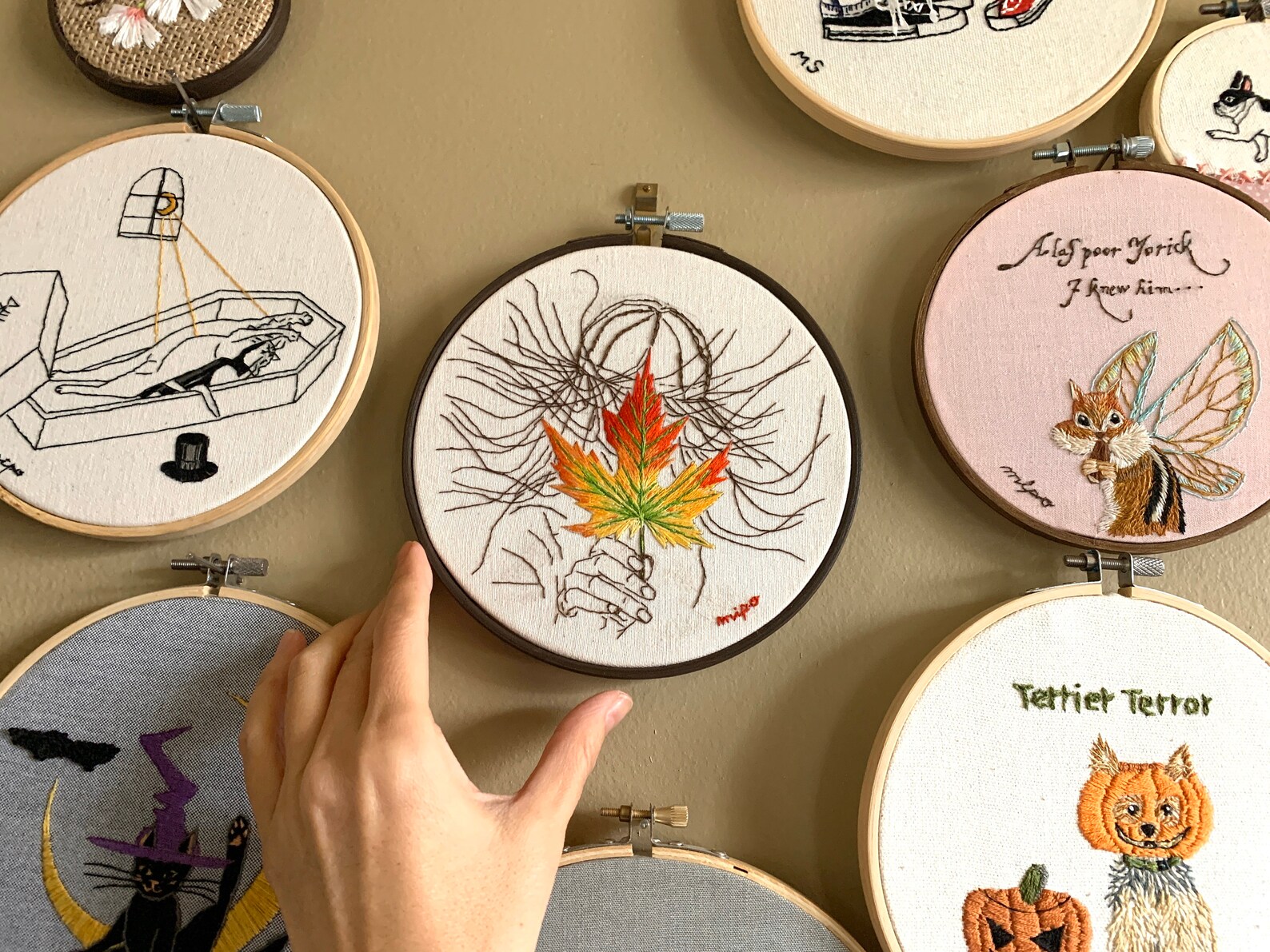 Fall Hand Embroidery Pattern PDF Embroidery Pattern Autumn - Etsy