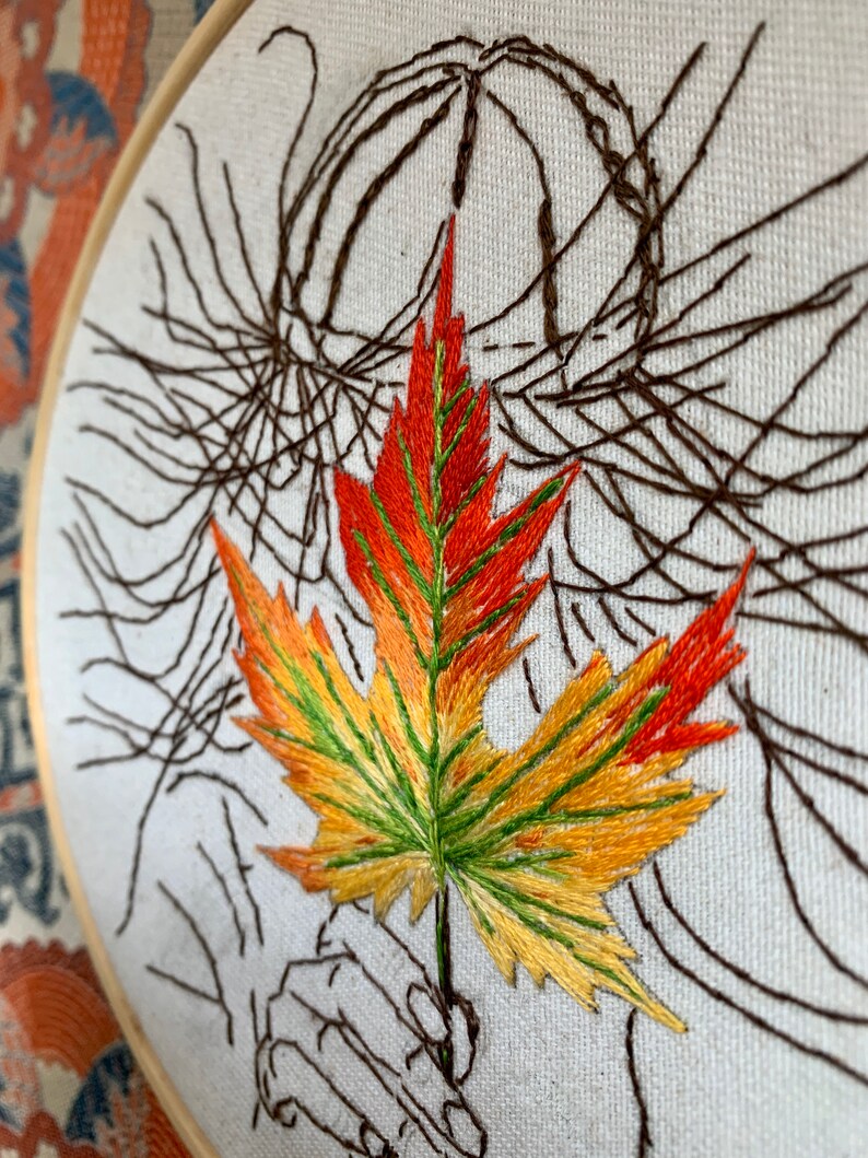 Fall Hand Embroidery Pattern PDF Embroidery Pattern Autumn - Etsy