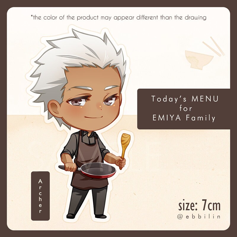 Fate / Today's Menu for Emiya Family Archer & Lancer - Etsy