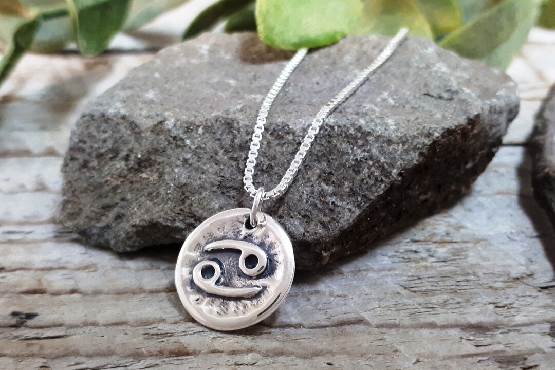 Silver Astrological Sign Pendant Sterling Symbol Necklace - Etsy