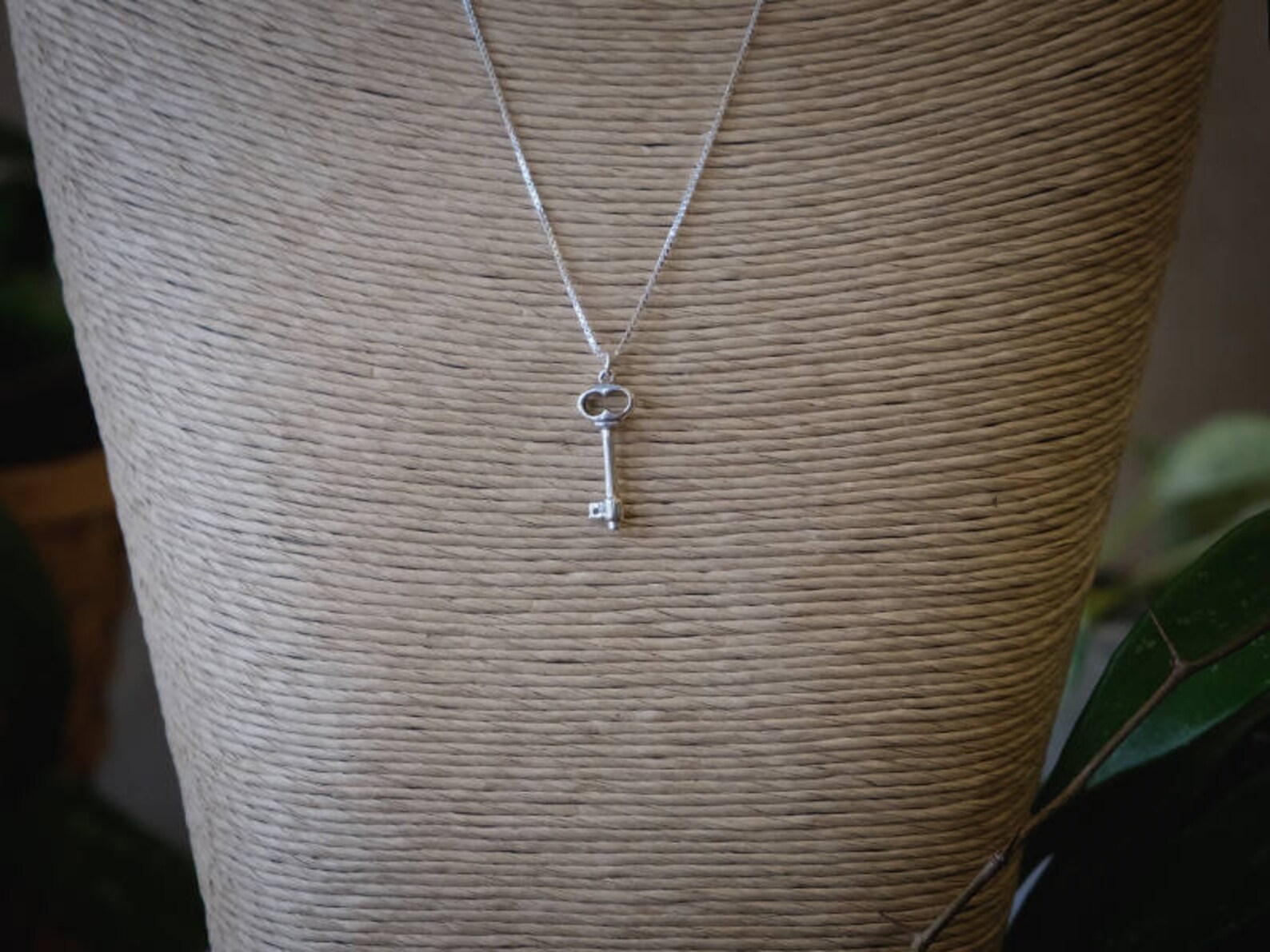 Dainty Silver Key Pendant Sterling Silver Dainty Key Pendant - Etsy