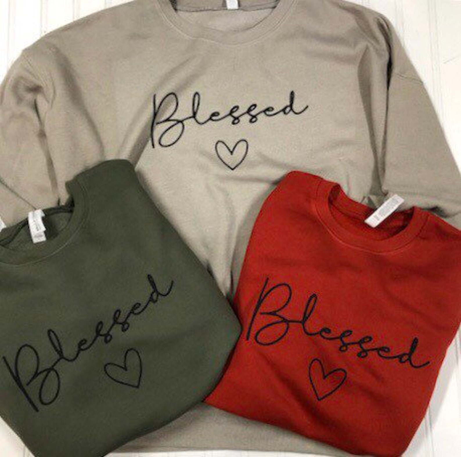 Blessed Crewneck Sweatshirt- Blessed- Sweatshirt- Crewneck- Bella ...