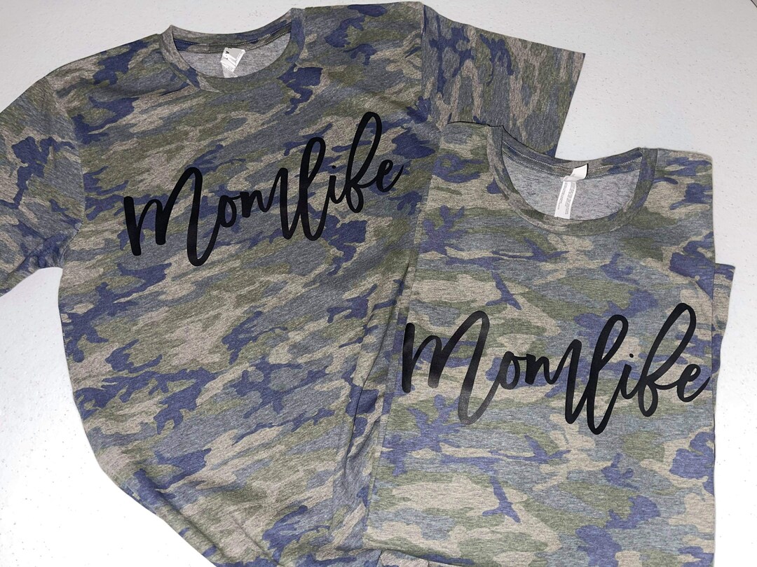 Mom Life Camo Shirt- Mom- Camo- Camouflage Shirt- Unisex Fit- Htv Shirt ...