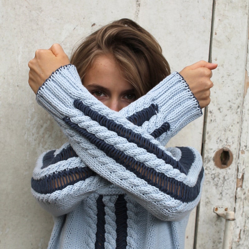 Hand Knit Sweater - Etsy