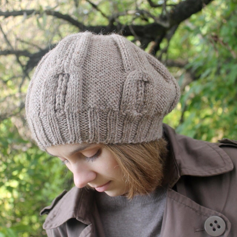 Knitted Tam Hat - Etsy