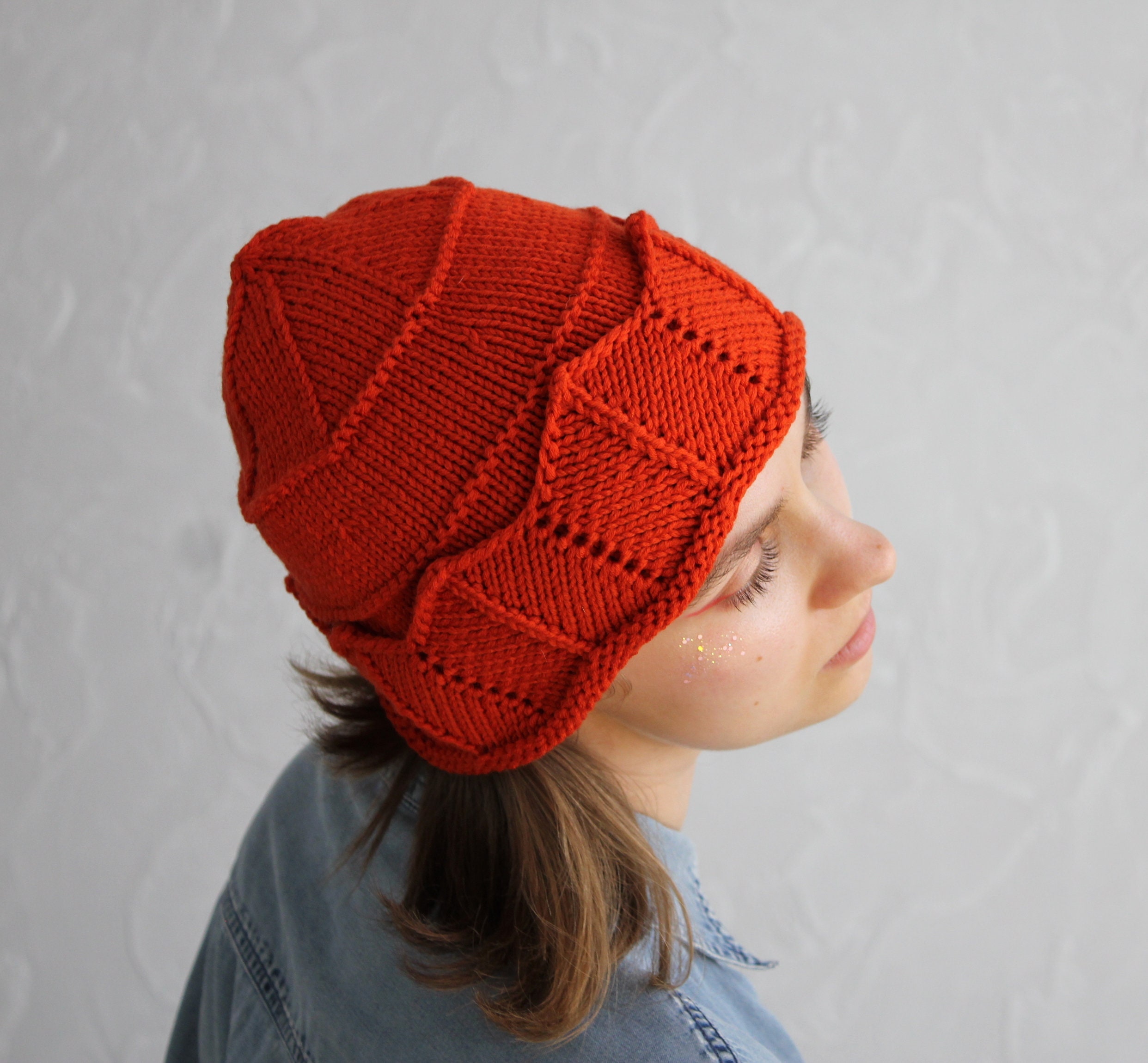 Yellow Crown Hat, Jughead Beanie, Wool Hand Knit Hat, Whoopee Cap ...