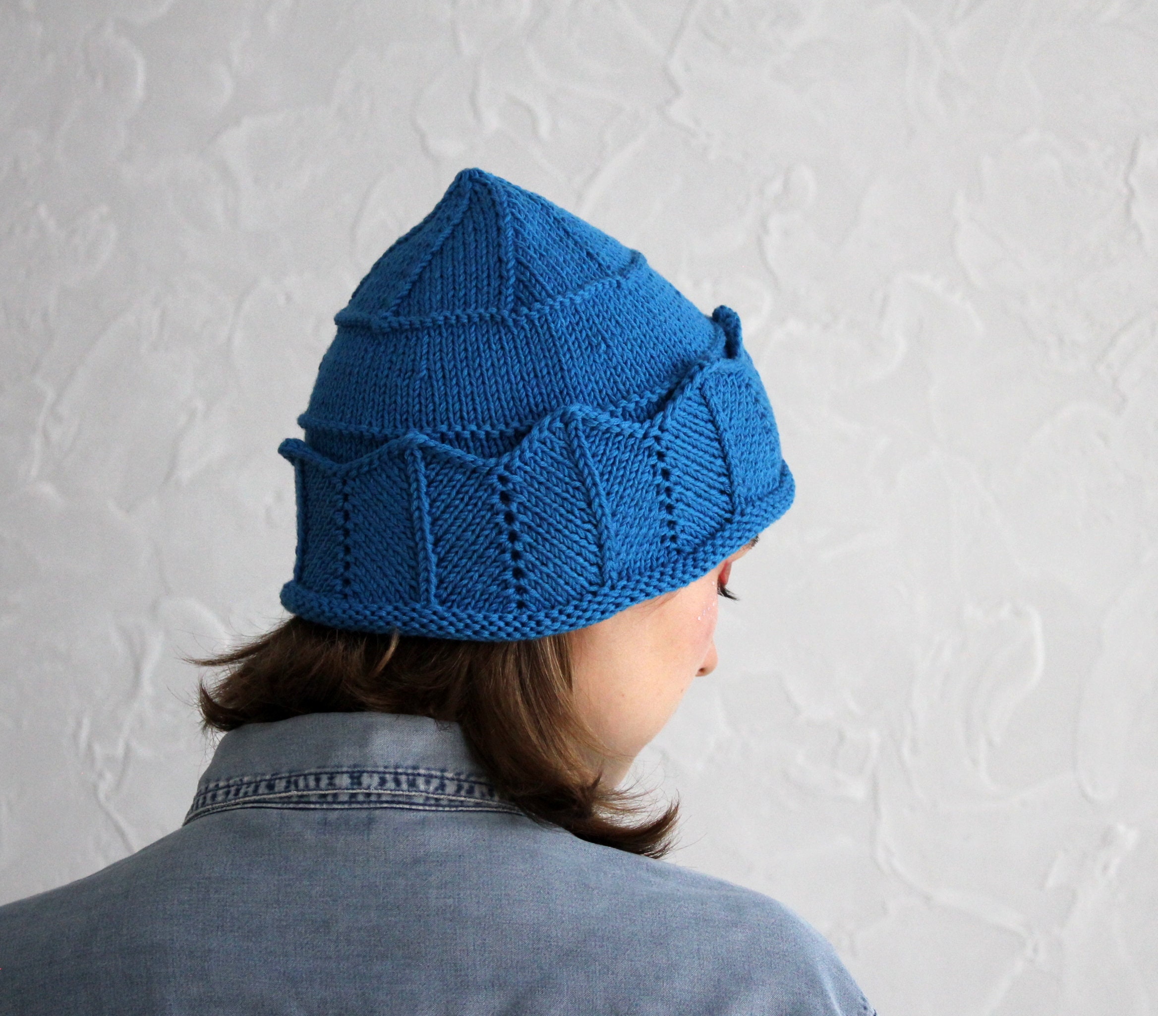 Yellow Crown Hat, Jughead Beanie, Wool Hand Knit Hat, Whoopee Cap ...