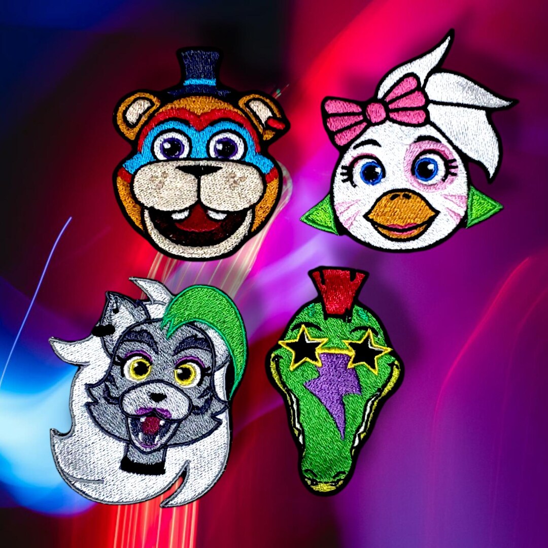 FNAF: Security Breach Glamrock Patches - Etsy