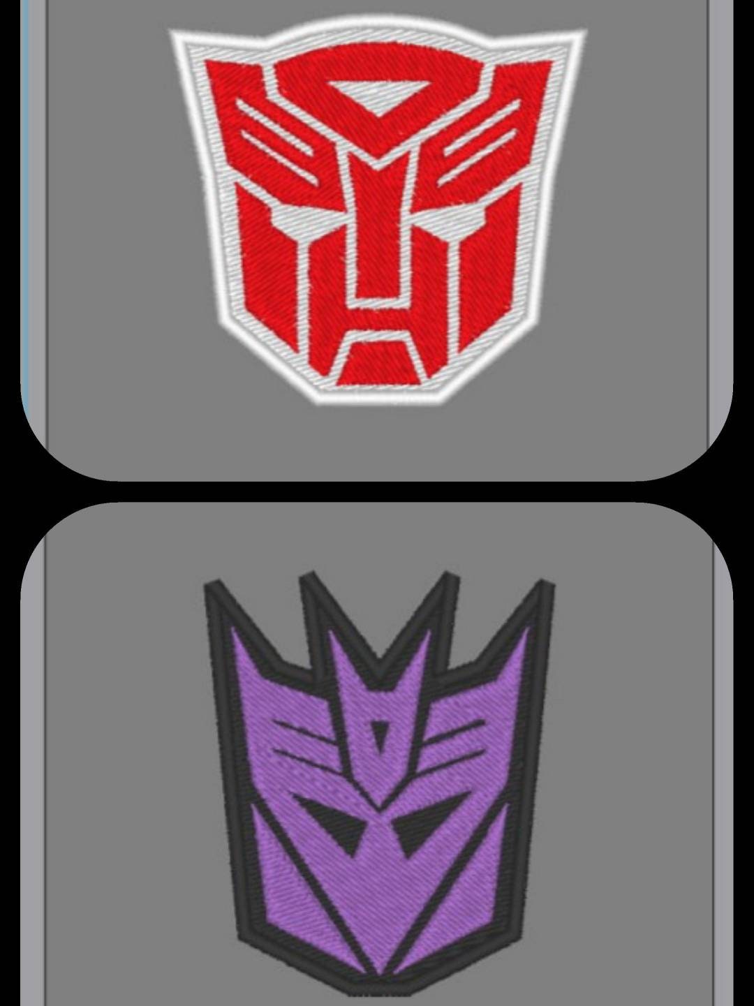 Transformer Inspired Autobot and Decepticon Patches - Etsy UK