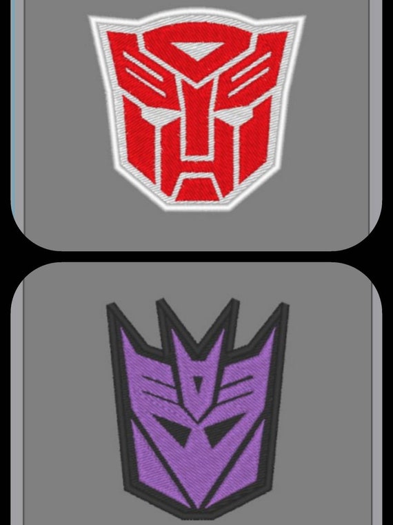 Transformer Inspired Autobot and Decepticon Patches - Etsy