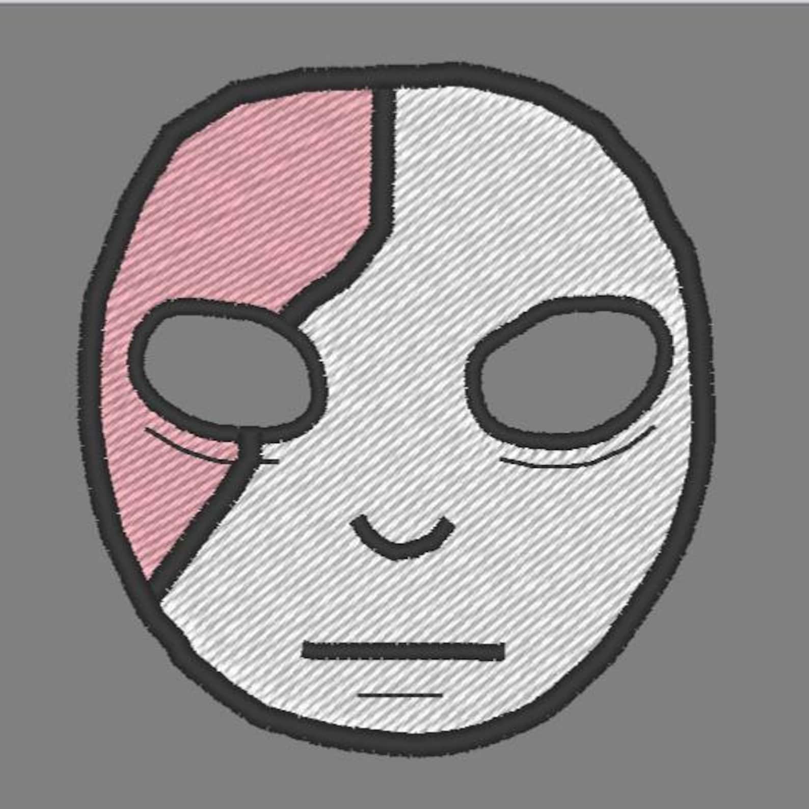 Sally Face Inspired Embroidered Mask Patch - Etsy