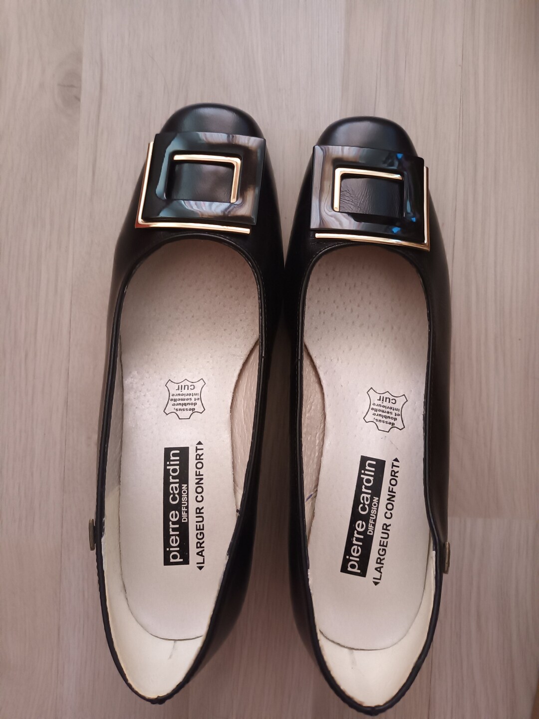 Pierre Cardin Old Money Vintage Leather Black Ballerinas - Etsy