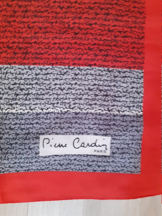 Pierre Cardin red and gray scarf - Gem
