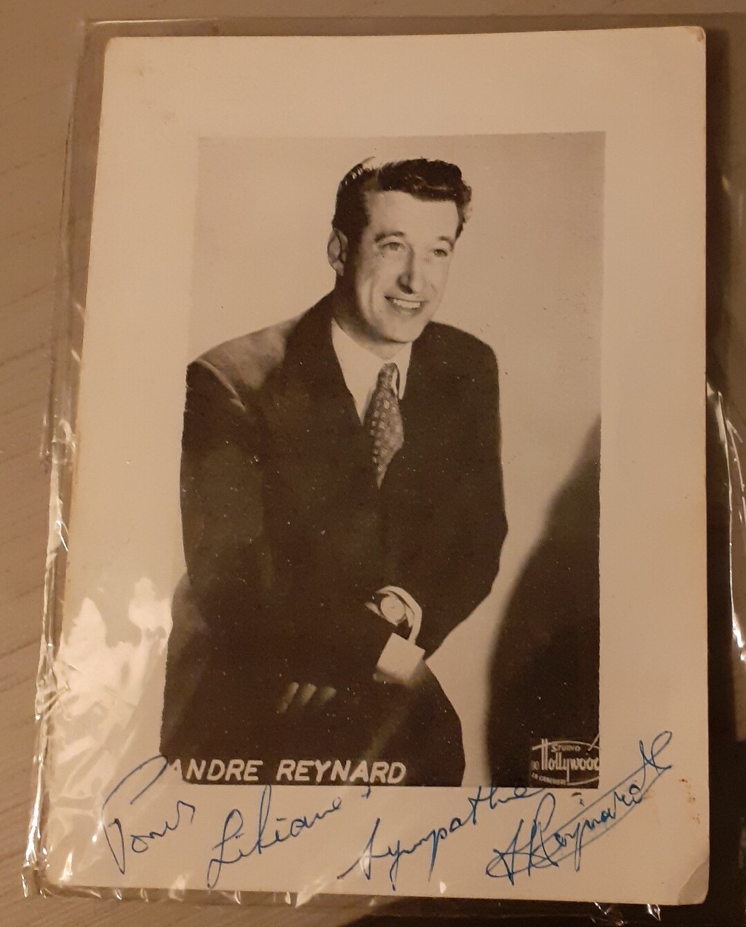 Harcourt Studio Photo on Card by Andre Reynard - Etsy
