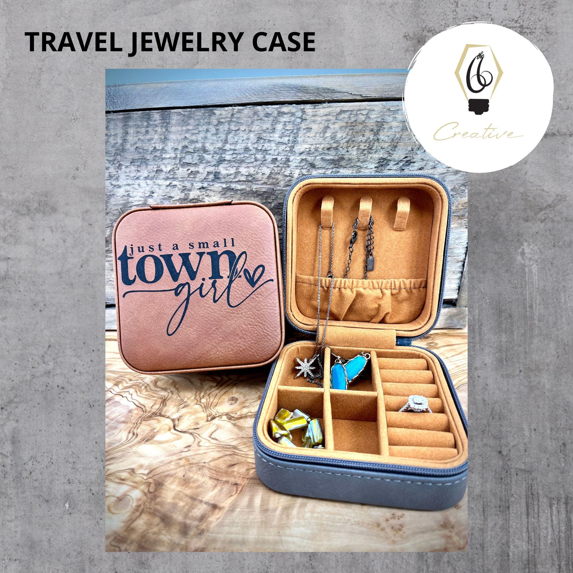 Custom Engraved Jewelry Case | Travel Jewelry Box | Personalized ...