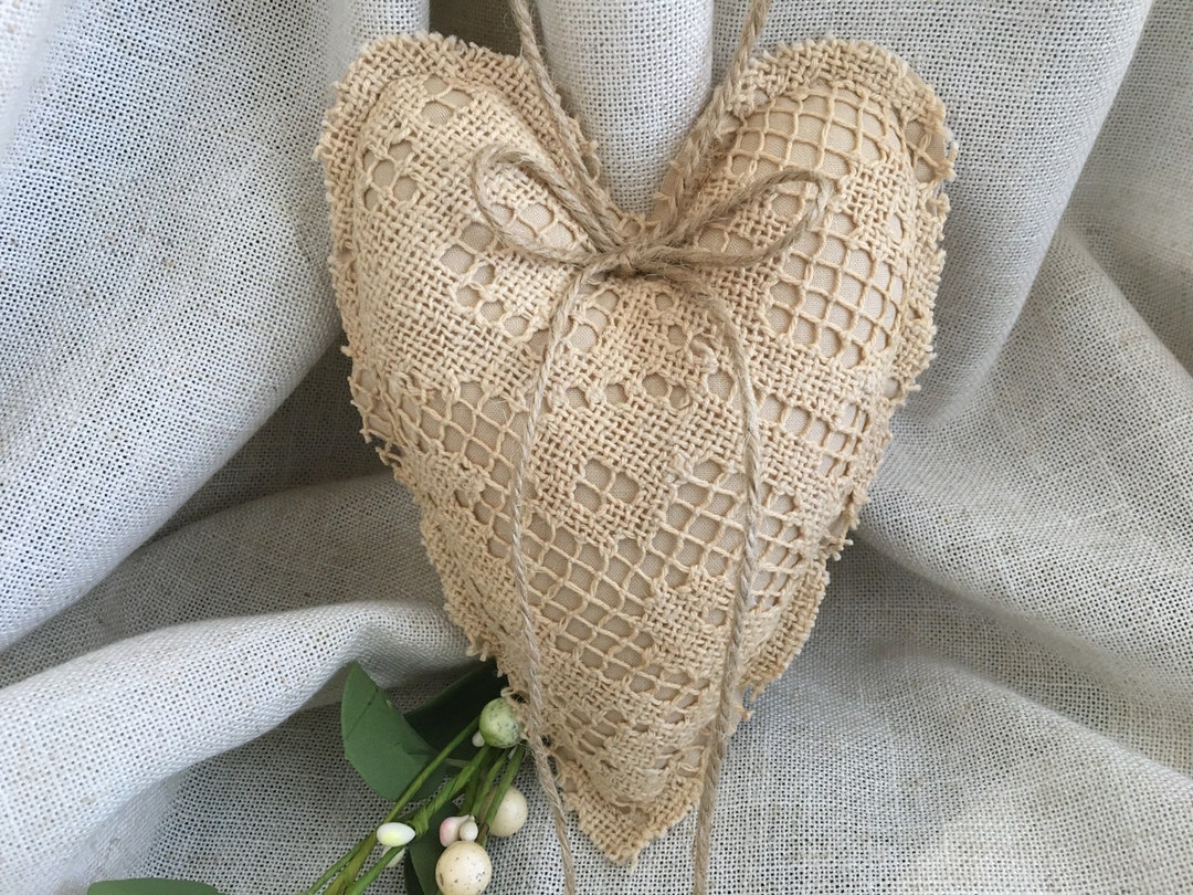 Vintage Lace Hanging Heart Peg Rail Hanger Basket Filler Shelf - Etsy