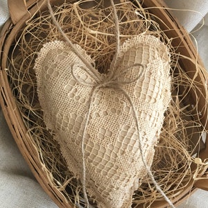 Vintage Lace Hanging Heart Peg Rail Hanger Basket Filler Shelf - Etsy