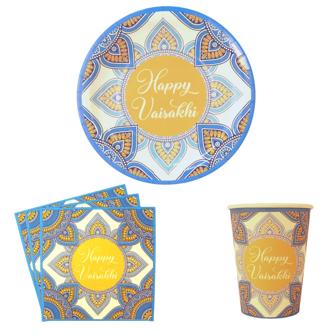 Vaisakhi Party Pack - Blue & Yellow Vaisakhi Gifts Vaisakhi Decor Sikhi ...