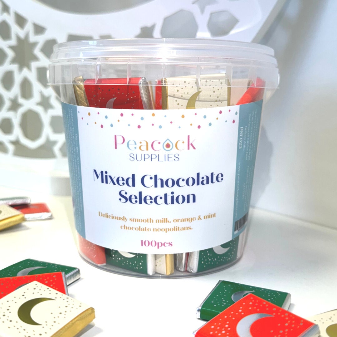 Mixed Chocolate Selection Tub 100pk - Sharing Chocolate Gift Bundle ...